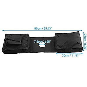 X AUTOHAUX 1-Pack Quad ATV 4-Wheeler Saddlebags Cargo Pouch Storage UTV Motorcycle Gas Tank Saddle Bag for Polaris Sportsman 450 570 850 XP 1000 for Yamaha for Honda Black