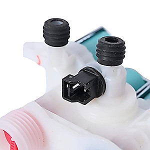 Washer Water Inlet Valve Replace For Whirlpool Cabrio WTW8500DR2 WTW8500DC2 WTW7500GC0 WTW7500GW0 WTW8500DC0 WTW5105HW0 WTW5105HW1 WTW7500GC2 WTW7500GW2 WTW8500DC5 WTW7500GW WTW8500DW WTW8500DW1