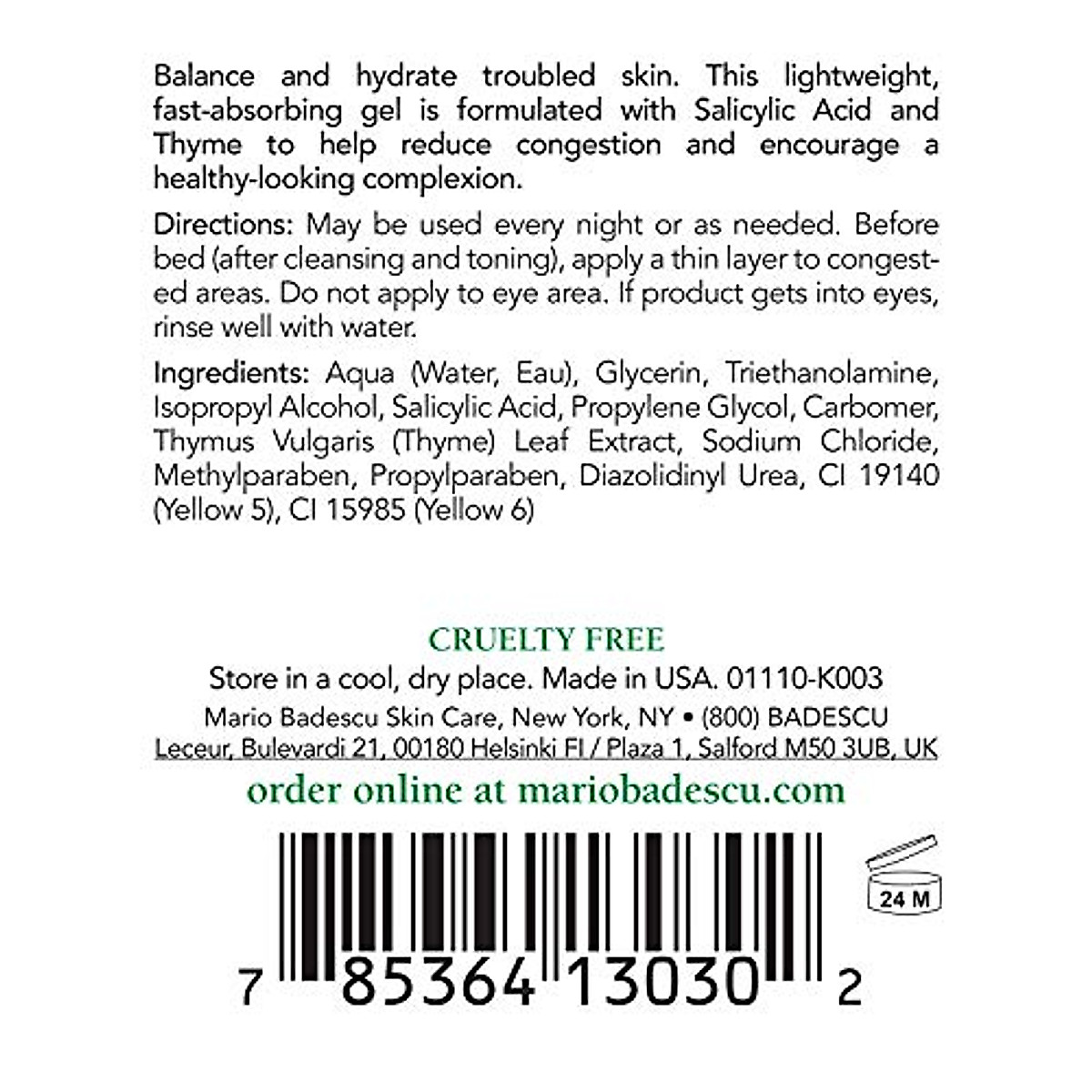 Mario Badescu Anti Acne Serum for Combination & Oily Skin | Clarifying Gel-Serum that Tackles Clogged Pores | Formulated with Salicylic Acid and Glycerin | 1 FL OZ