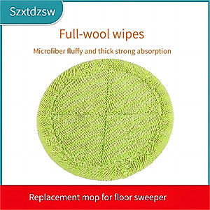 Szxtdzsw Compatible with Samsung Bespoke Jet 90/75 / 70 Pet Cordless Vacuum Cleaner,20 Pack -Spraying Rotary Brush Vacuum Mopping Dry Paper Towels，White,2 Mop Pads.