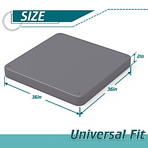 Daisypower Equipment Pad for Ductless Mini-Split Air Conditioner HVAC Heat Pump System,Anti-Vibration Plastic Condenser Pad,36 × 36 × 2 inches