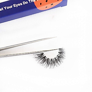 Newcally Lashes Natural Wispy False Eyelashes Cat Eye Lashes Hand-Knotted Soft Light Volume Fake Lashes Multipack