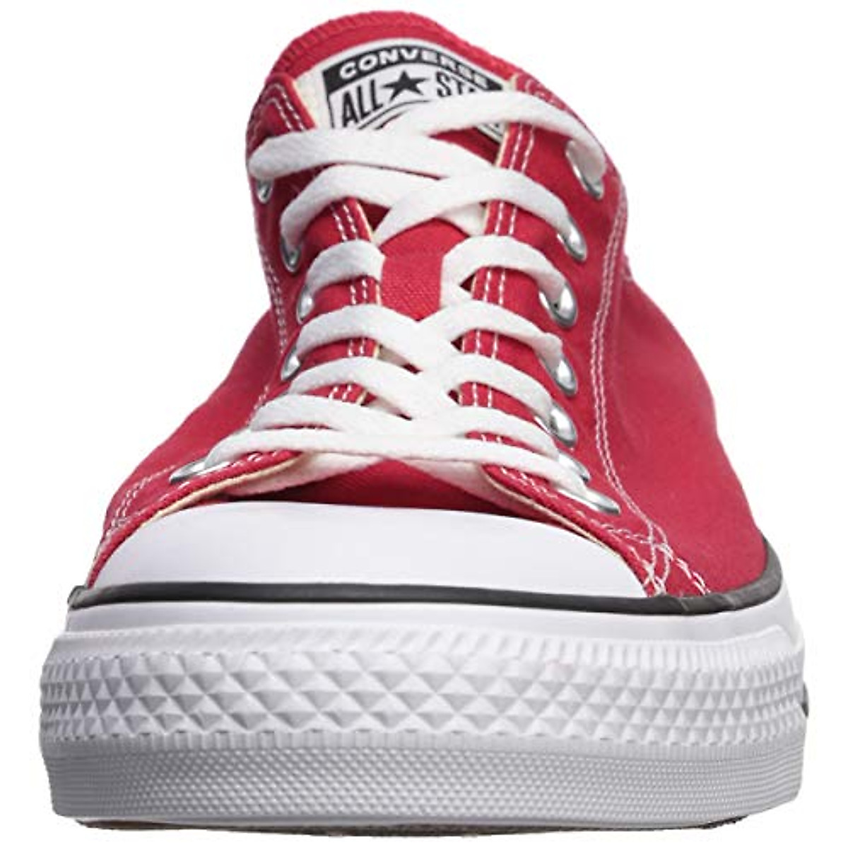 Converse Low TOP RED Chuck Taylor Sneakers, Red, 11 Women/9 Men