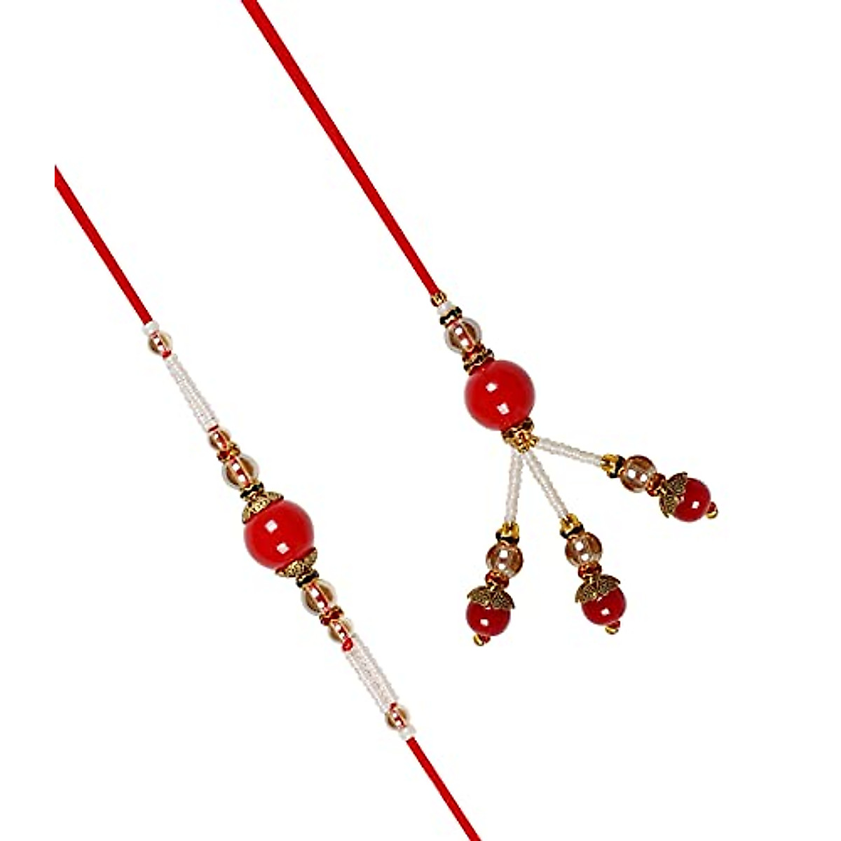 ARTISENIA Lumba Rakhi Set for Brother Bhabhi | Raksha Bandhan Rakhi Pair for Bhaiya Bhai Bhabhi Sister (Design4)