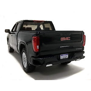2019 GMC Sierra 1500 Denali Crew Cab Pickup Truck Black 1/24-1/27 Diecast Model Car by Motormax 79362