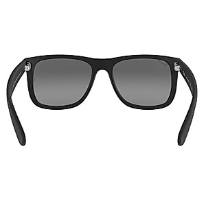 Authentic Ray-ban Justin RB 4165 622/T3 55mm Rubber Black/Grey Gradient Polarized