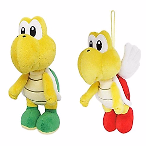 Little Buddy Set of 2 Super Mario All Star 1425 Koopa Troopa & 1590 Koopa Paratroopa Stuffed Plushes