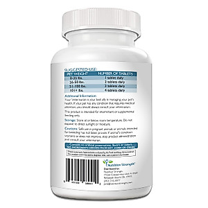 Nutrition Strength Multivitamins for Dogs, Daily Vitamin and Mineral Support, Nutritional Dog Supplements for All Canine Breeds and Sizes, Promotes Immune Health in Pets, 120 Chewable Tablets