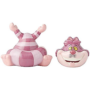 Enesco 6003749 Disney Ceramics Alice in Wonderland Cheshire Cat Salt and Pepper Shakers, 4.5 Inch