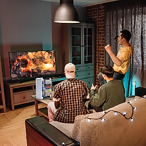 HEATFUN PS5 Game Stand, Hard and Sturdy Storage Tower Compatible with PS4/PS5/Xbox series games - Up to 12 Games