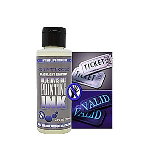Opticz Industrial UV Blacklight Reactive Invisible Blue Ink Marking Variety Kit