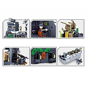 DAHONPA Atlantic Wall Building Blocks(765 PCS), WW2 Military Historical Construction Model for Display,Toys Gifts for Kid and Adult.