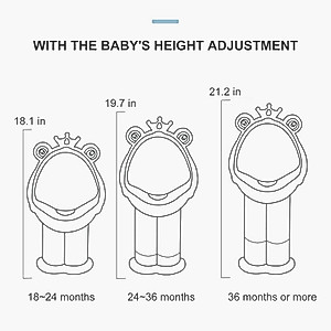 Hallo Potty Training Urinal Boy Urinal Kids Toddler Pee Trainer Bathroom Funny Baby Training Potties（DEEP Blue）