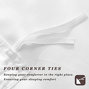 zcwl Cherry Blossom Duvet Cover King Size | Sakura Floral Bedding Set | 3 Piece | Soft Microfiber Patterned Comforter Cover with Zipper Ties & 2 Pillowcases | Cherry Blossom Bedroom Decor