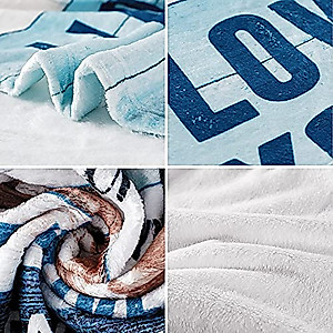 CENSIHER To My Wife Ultra-Soft Micro Fleece You are My Life Blanket Microfiber Valentine's Day Blanket Luxury Blanket for Bedding Sofa and Travel (60inchx50inch)