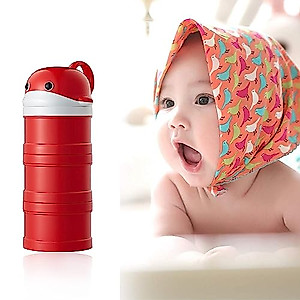 Baby Milk Powder Formula Dispenser, Formula Dispenser On The Go, Stackable Formula Container for Travel, Non-Spill Baby Snack Storage Container