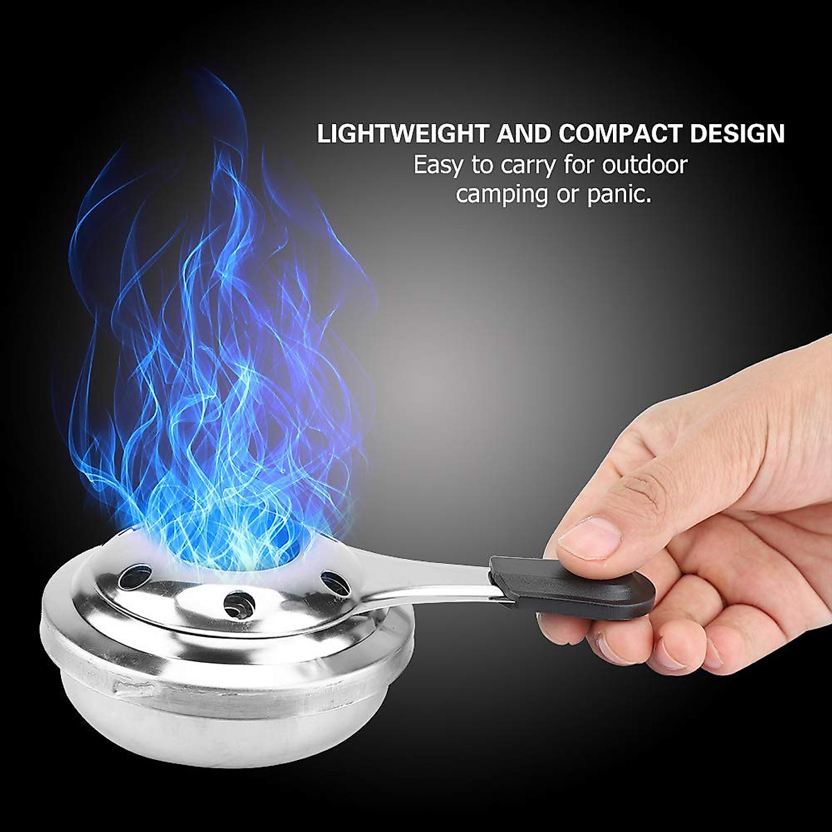 DEWIN Mini Alcohol Stove - Alcohol Stove, Portable Stainless Steel Alcohol Stove Burners for Backpacking Outdoor Camping Picnic Cooking Pot Home Restaurant