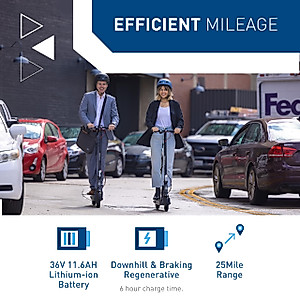 Hiboy S2 Pro Electric Scooter with Seat, 500W Motor, 10" Solid Tires, 25 Miles Long-Range & 19 Mph Folding Commuter Electric Scooter for Adults with Dual Rear Suspension