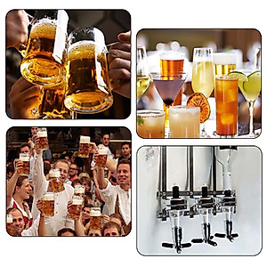 Wall Mounted Liquor Dispenser Bar Butler Drinking Pourer Wine Dispenser Machine Wall-Mounted Cocktail Tap Homebrew bar 3 Bottle by MUGLIO （30ml）