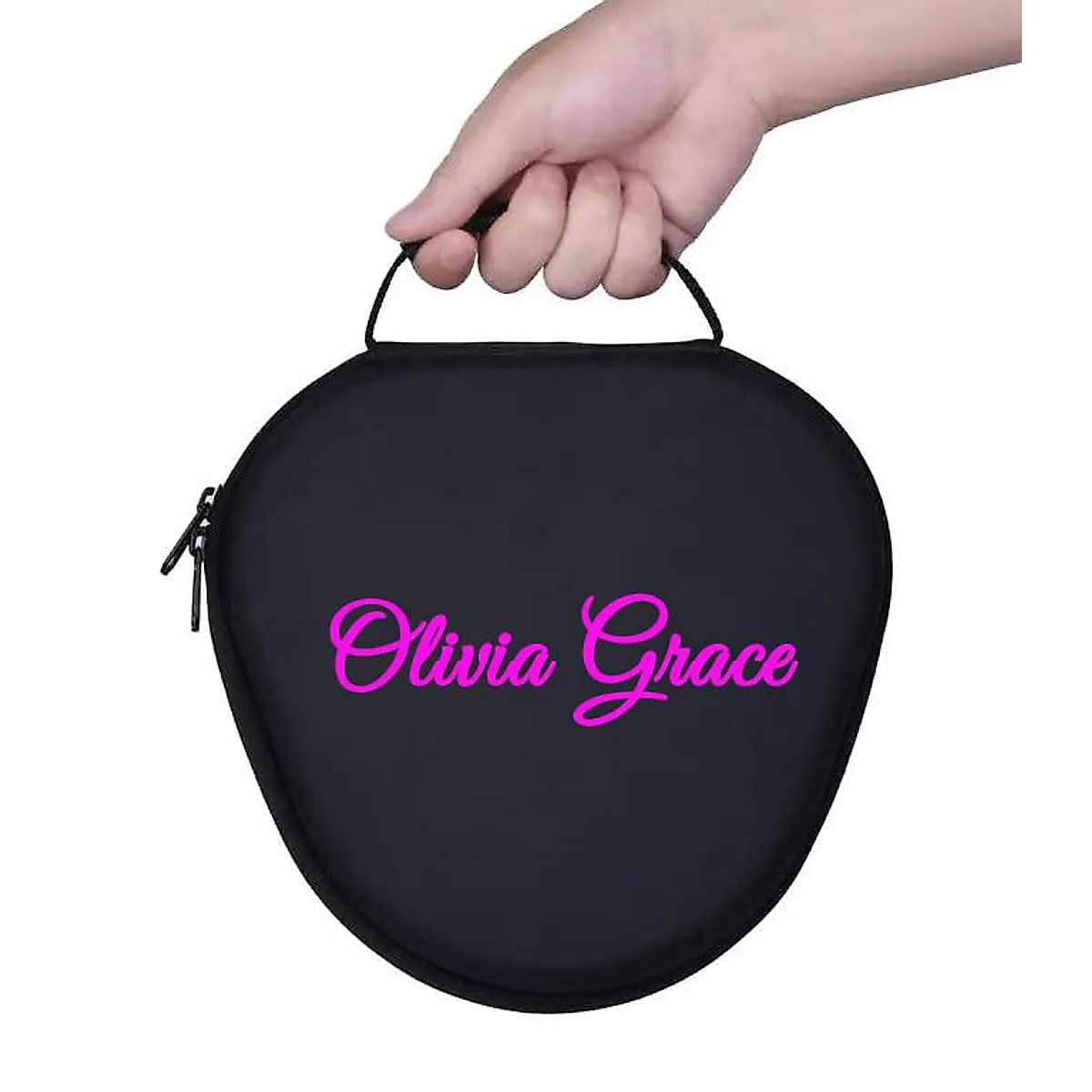 Hard Case for New AirPods Max, Travel Carrying Headphone Case with Custom Name Earpad Cover Protective Portable Storage Bag Personalized Gift APM1