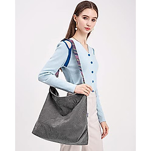 Makukke Tote Bag Women Large Crossbody Bag Stylish Handbag for Women Corduroy Hobo Bag Fashion shoulder Bag Purse