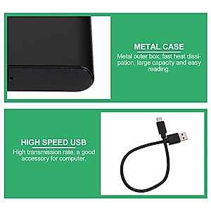 Totority 1pc Ssd Solid State Drive External Hard Drive USB c S Storage Expansion External Hard Disk Ssd Hard Drive External 2tb External Hard Drive Ssd 2tb Ssd Hard Disk 1t Computer Metal