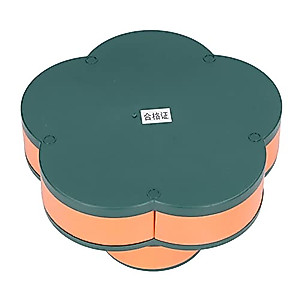 Snack Serving Tray, Snack Serving Plates Rotating Operation Home Deluxe Light for French Fries Double Layer