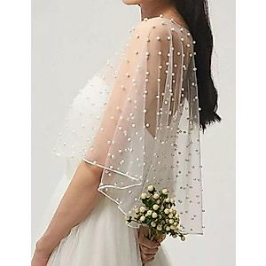 EllieHouse Womens Soft Tulle Bridal Scarf Evening Shawl Wedding Wraps Ivory CF40