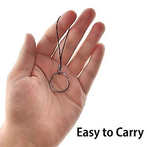 IFAMIO 30 Pcs Key Rings with Lanyards for MP3 MP4 Player Split Key Chain Rings with Nylon Strap Cord for USB Flash Drive Cellphone