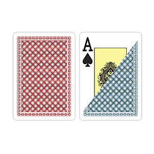 CHIPS and GAMES 2 Decks of Waterproof 100% Plastic Playing Cards, Poker (Wide) Size, Large (Jumbo) Index