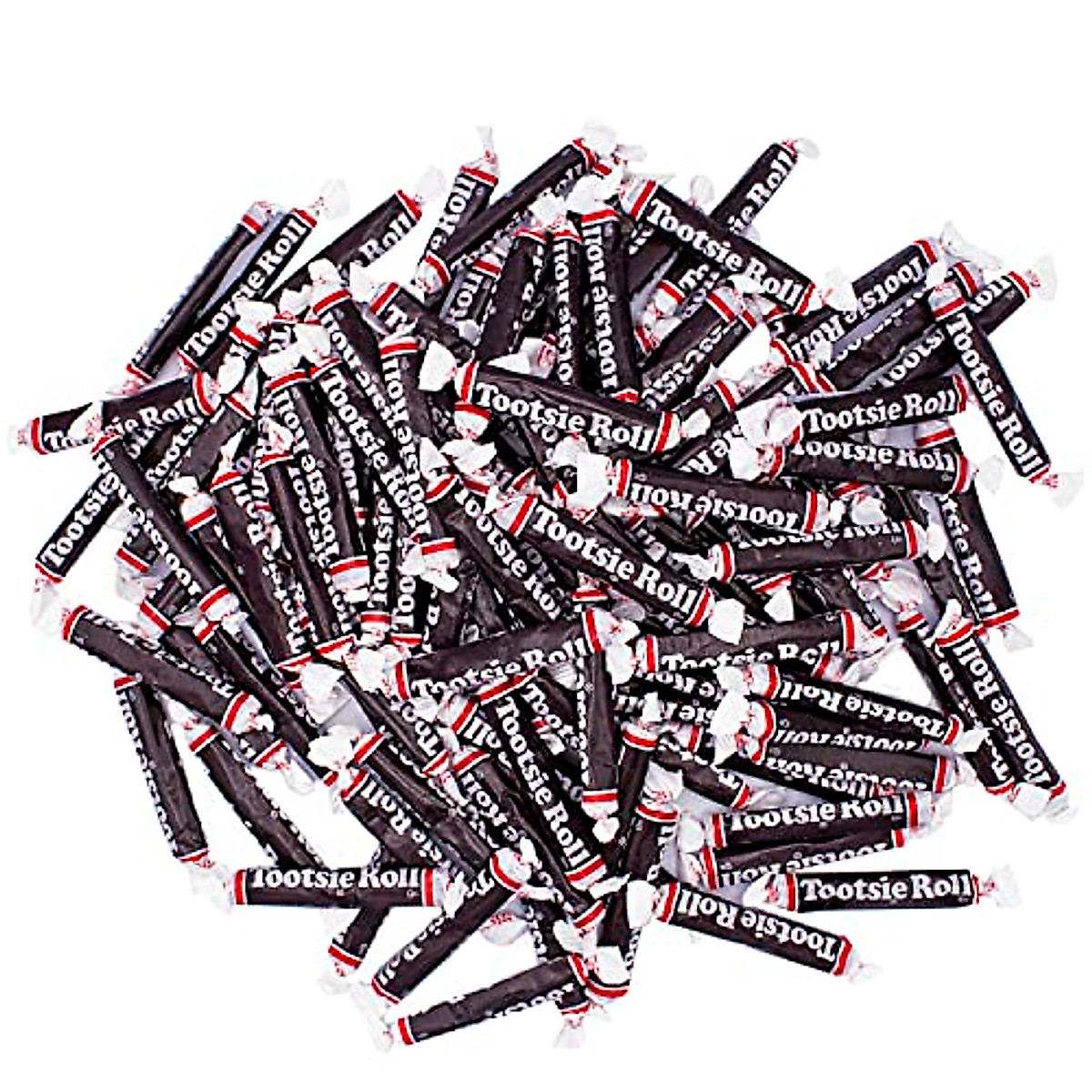 Tootsie Rolls Long Bulk Tootsie Roll Juniors Individually Wrapped Chewy Taffy Candy - 2 Pounds