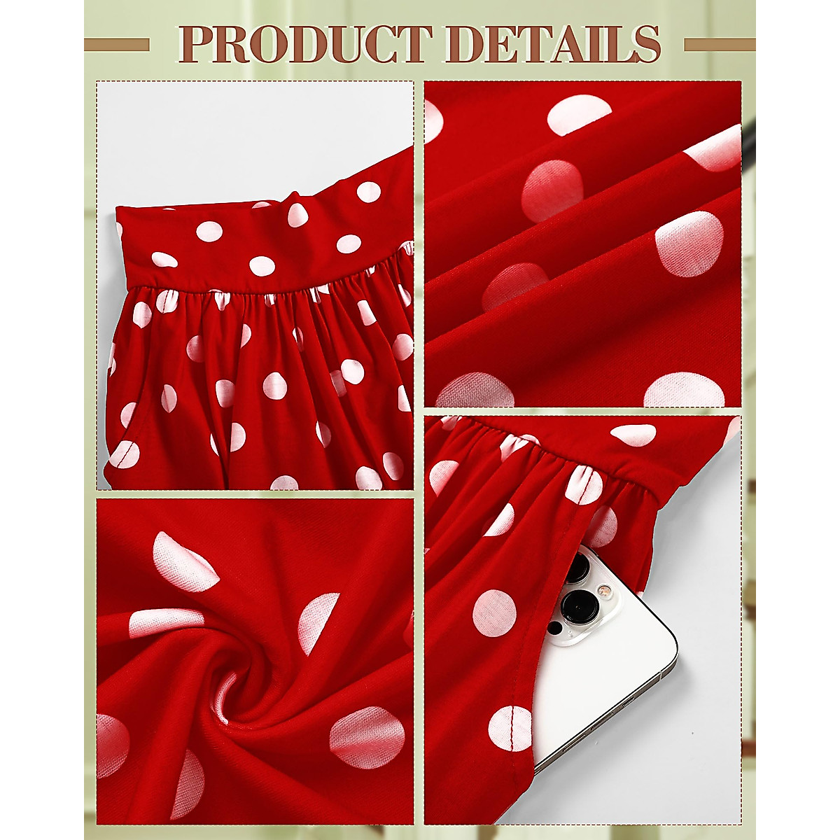 Neer 3 Pcs Women's Wide Leg Yoga Pant Comfy Loose Sweatpants High Waist Lounge Casual Athletic Pant Workout Joggers Pant (Black, Polka Dot Black, Polka Dot Red,Medium)