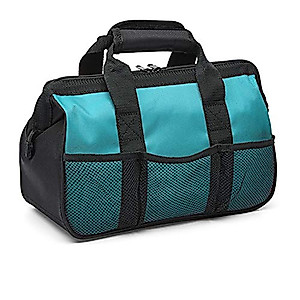 Amazon Basics Household Tool Set with Tool Bag - 165-Piece, Turquoise