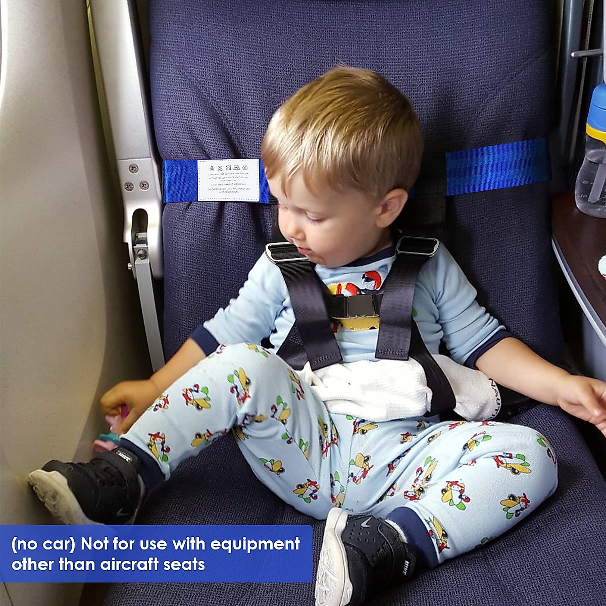 Cowiewie Child Airplane Safety Travel Harness-Portable Safety Restraint System Airplane Accessory for Child
