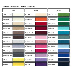 COTTONVILL 30COUNT Cotton Solid Quilting Fabric (3yard, 05-Sandshell)