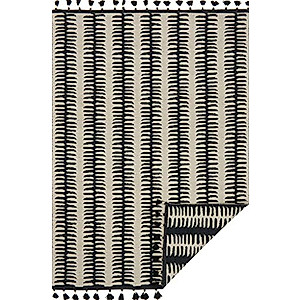 Justina Blakeney x Loloi Kahelo Collection KH-02 Black / Grey 7'-9" x 9'-9" Area Rug