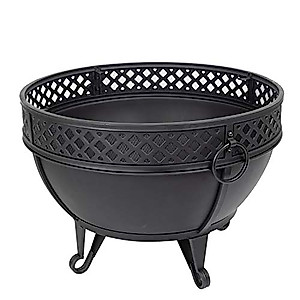 Pleasant Hearth OFW003R fire Pit, Black
