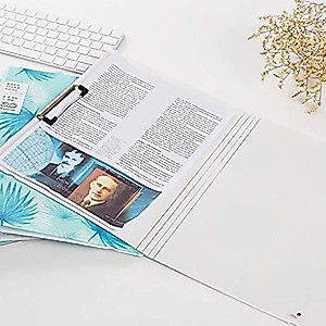 File Folder Pocket Folder Folder A4 Files Board File Splint Document Folder Exam Paper Document Folder School Supplies Office Supply File Pocket Document Pocket (Color : Rojo, Size : 2PC)