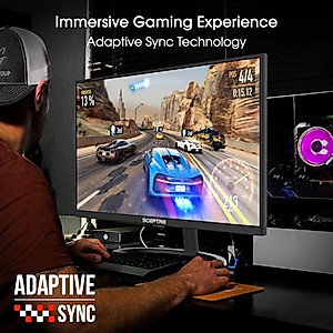 Sceptre IPS 27 Inch 2K 2560 x 1440p QHD 75Hz DisplayPort HDMI 99% sRGB Build-in Speakers Machine Black (E275W-QPT)