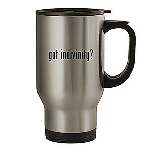 Knick Knack Gifts got indivinity? - 14oz Stainless Steel Travel Mug, Silver