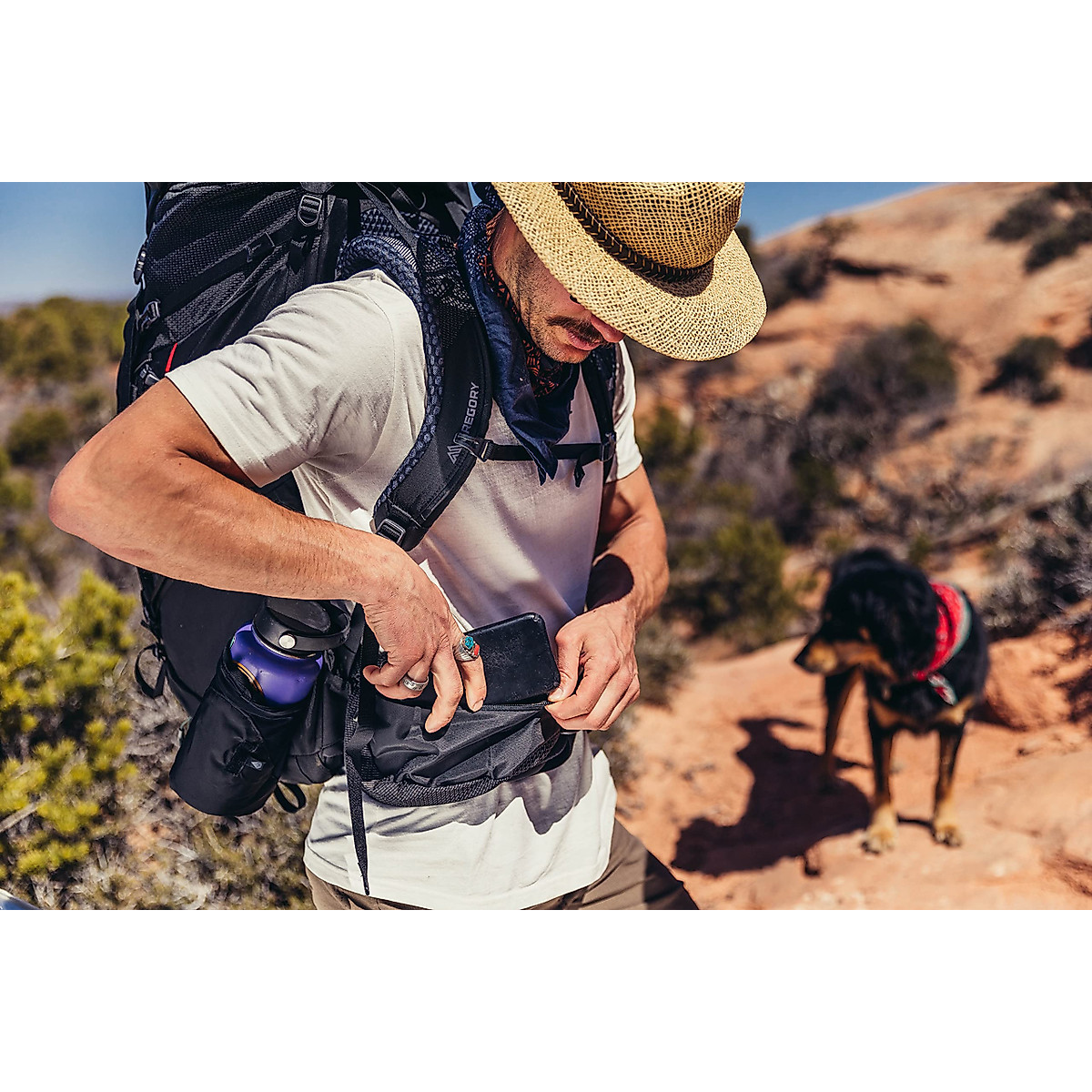 Gregory Mountain Products Baltoro 100 Pro Backpacking Backpack,Lava Black,Medium