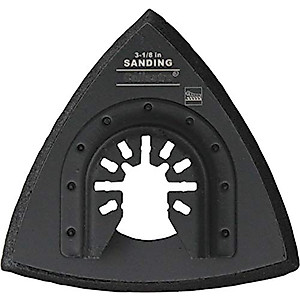 Triangle Sanding Pads for Oscillating Multitool with Universal Quick-Release - 3 Pack of 3-1/8 Inch Sander Pads for Hook & Loop Sandpaper- Caliastro