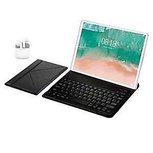 Acogedor 10.1 Inch Tablet for Android 11.0, 2 in 1 Smart Tablet, 5G WiFi 4GB RAM, 64GB ROM, 16MP Dual Camera and Speaker, MT6735 8 Core, HD Touch Display (US Plug)