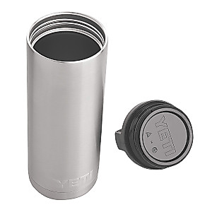 YETI Rambler 18 oz Bottle, Vacuum Insulated, Stainless Steel with TripleHaul Cap, Stainless