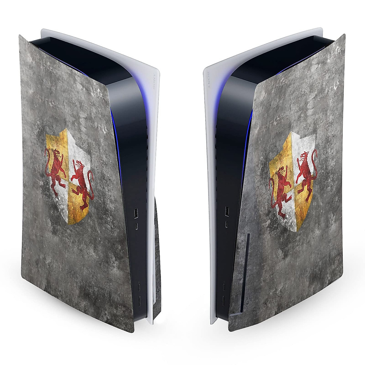 Head Case Designs Officially Licensed EA Bioware Dragon Age Ferelden Distressed Heraldry Vinyl Faceplate Sticker Gaming Skin Decal Cover Compatible With Sony PlayStation 5 PS5 Disc Edition Console