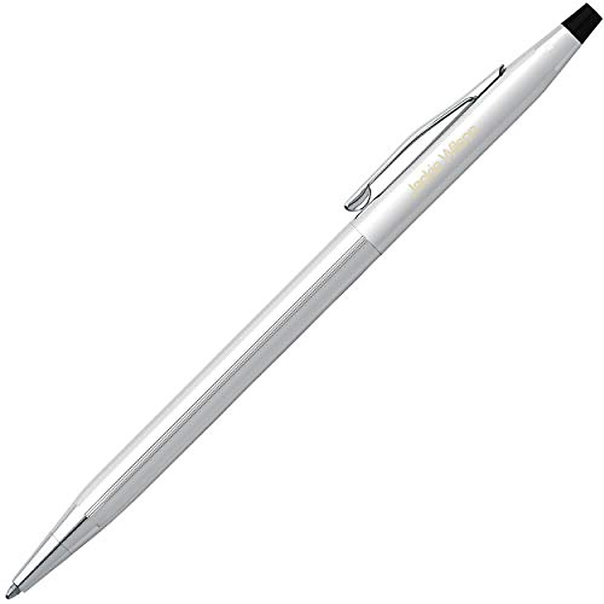 Dayspring Pens Personalized AT Cross Pen and Journal Gift Set - Classic Century Ballpoint with a Black Journal - Engraved and Embossed Comes in gift box.