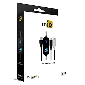 iConnectivity mio 1-in 1-out USB to MIDI Interface for Mac and PC