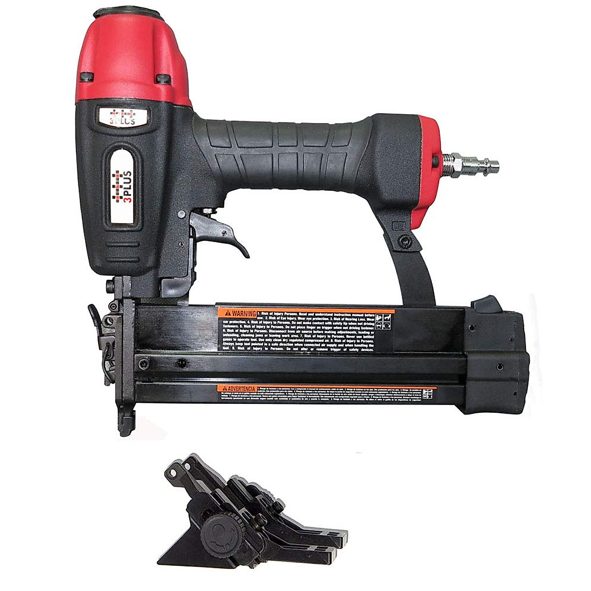 3PLUS HFS509040SP 4-in-1 Pneumatic 18 Gauge Flooring Stapler/Nailer