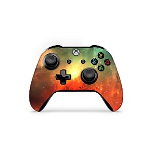 ZOOMHITSKINS Controller Skin Compatible with X1 S and X1 X, Vinyl Sticker Technology, Deep Space Galaxy Nebula Stars Supernova Green Red Orange, Durable, 1 Skin, Made in The USA