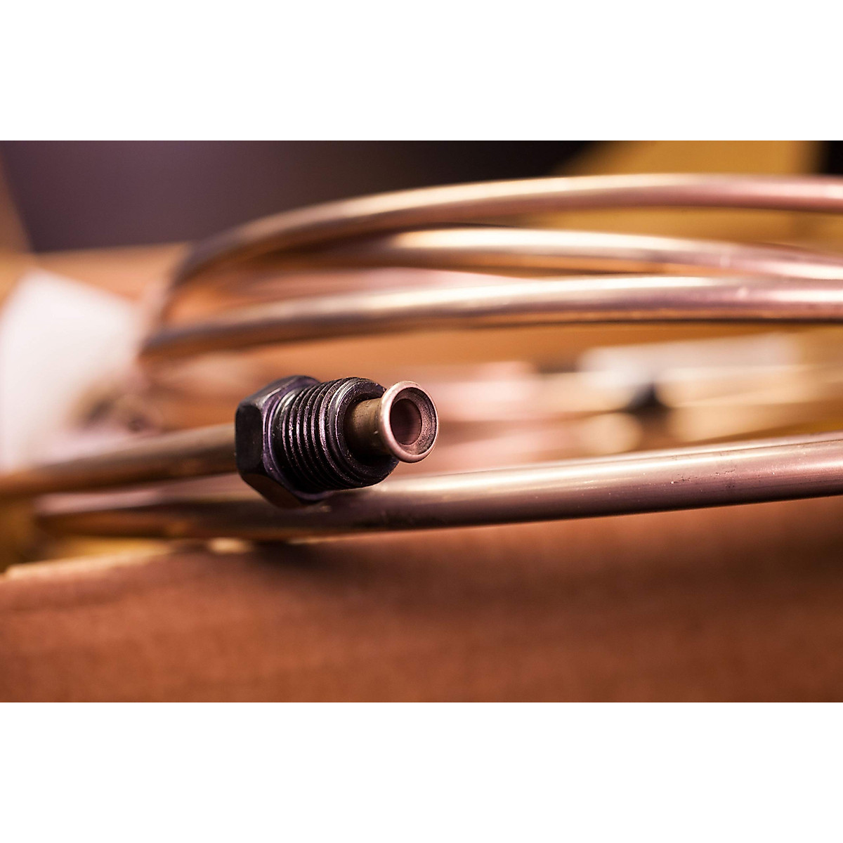 4LIFETIMELINES - 1/4" x 25' True Copper-Nickel Alloy Non-Magnetic, Brake Line Tubing Coils and Fittings, 2 Complete Kits, Brake Line Roll and Fittings, Copper Nickel Tubing, Fuel Line Repair